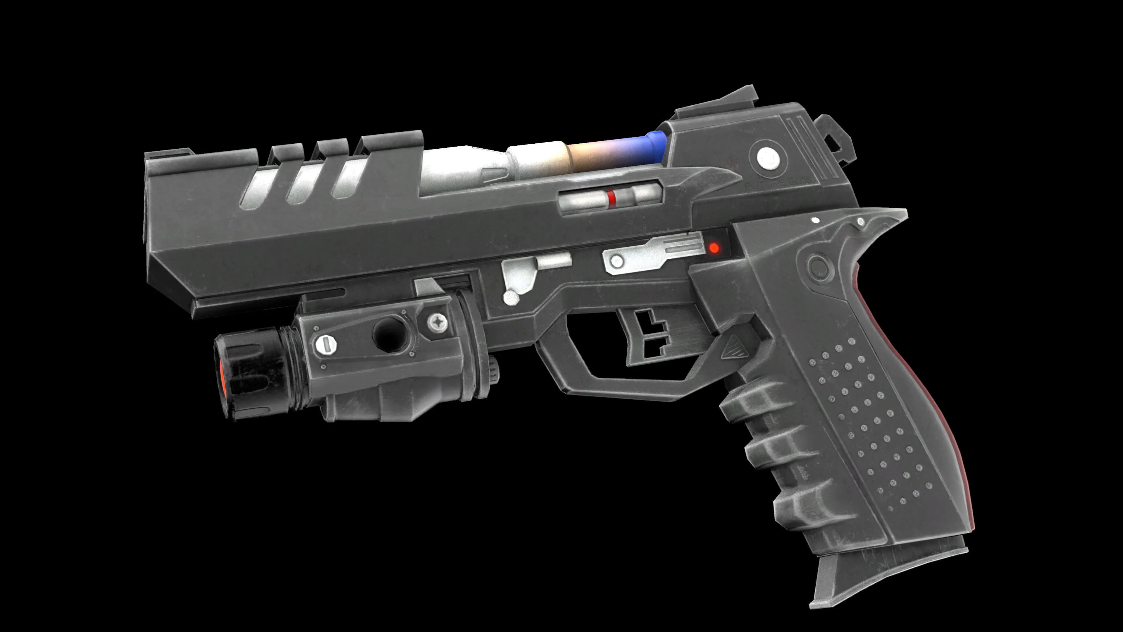 Sketchfab - Future Hand Gun / F.E.A.R 3 - Strader Mk. VII (Unofficial) by NeoLin7812 - Source ...