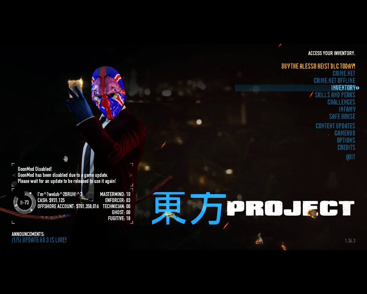 Proud To Be Hoxton V2 By Toreador Payday 2 Mods Modworkshop
