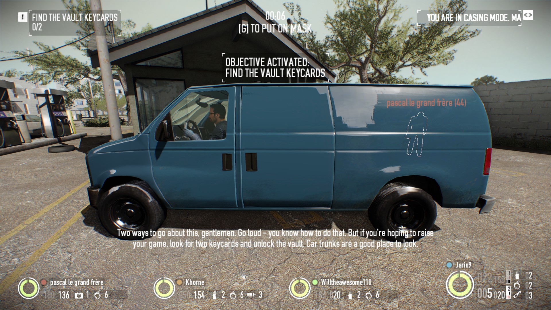 Simple Blue Van by Jario - PAYDAY 2 Mods | ModWorkshop