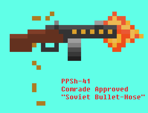 PPSh-41 "Soviet Bullet-hose" by Suavemente - Enter the Gungeon Mods ...