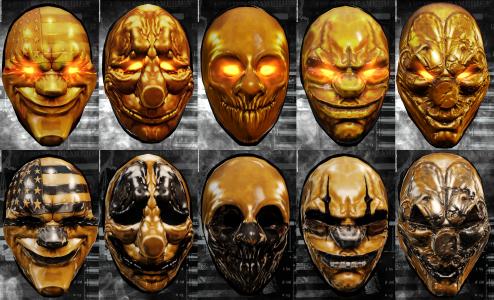 Alternative golden masks by Jarey_ - PAYDAY 2 Mods | ModWorkshop