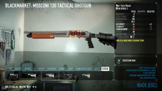 Mosconi 12G Tactical Vanilla Attachment Pack - ModWorkshop