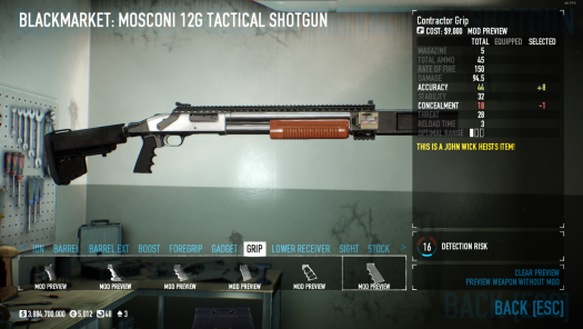 Mosconi 12G Tactical Vanilla Attachment Pack - ModWorkshop