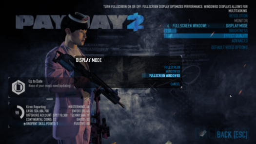 Fullscreen Windowed(Borderless Windowed Updated) - ModWorkshop