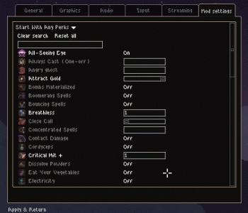 Start With Any Perks - ModWorkshop