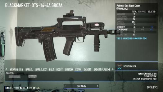 OTs-14-4A-01 Groza - ModWorkshop