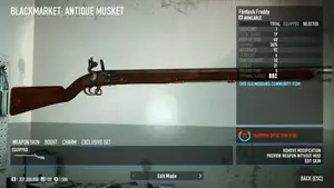 Antique Musket by >:3 - PAYDAY 2 Mods | ModWorkshop