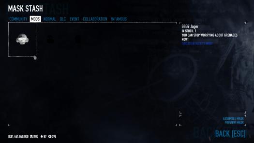 R6:Siege Jager mask - ModWorkshop