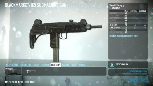 Uzi without Vertical Grip - ModWorkshop