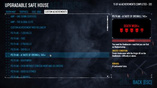 PD:TH AK Custom Achievements - ModWorkshop