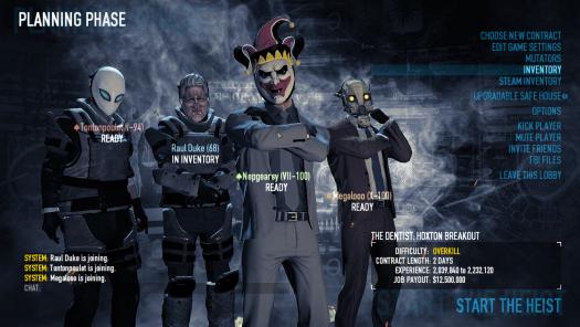 Old Lobby Poses Restoration by Sora - PAYDAY 2 Mods | ModWorkshop