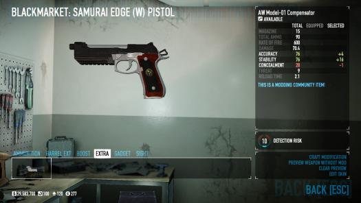 Wesker's Beretta 92FS "Samurai Edge" - ModWorkshop