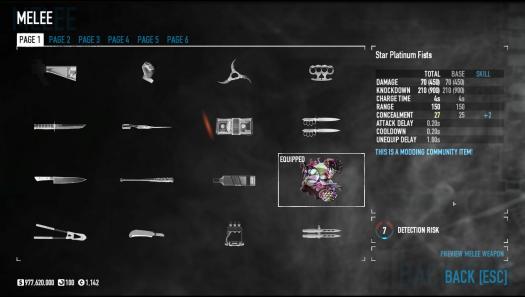 JJBA: SC Star Platinum Fists - ModWorkshop