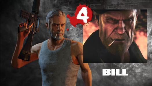 Left 4 Dead Bill Playable Heister (Character Module) by CVIII - PAYDAY ...