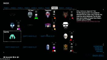 TDA Miku Mask Beardlib - ModWorkshop