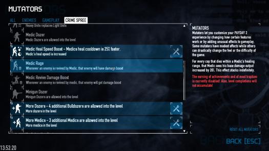 Crime Spree Loud Modifiers as Mutators - ModWorkshop